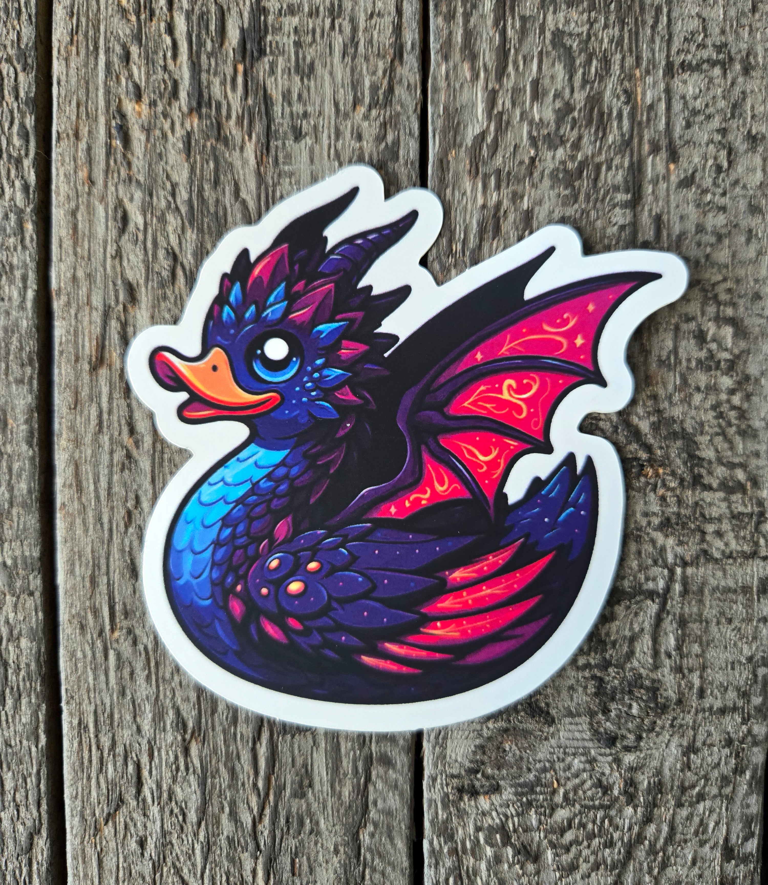 DarkWing Drake Vinyl Sticker - Mystical Dragon Duck Fantasy Decal ...