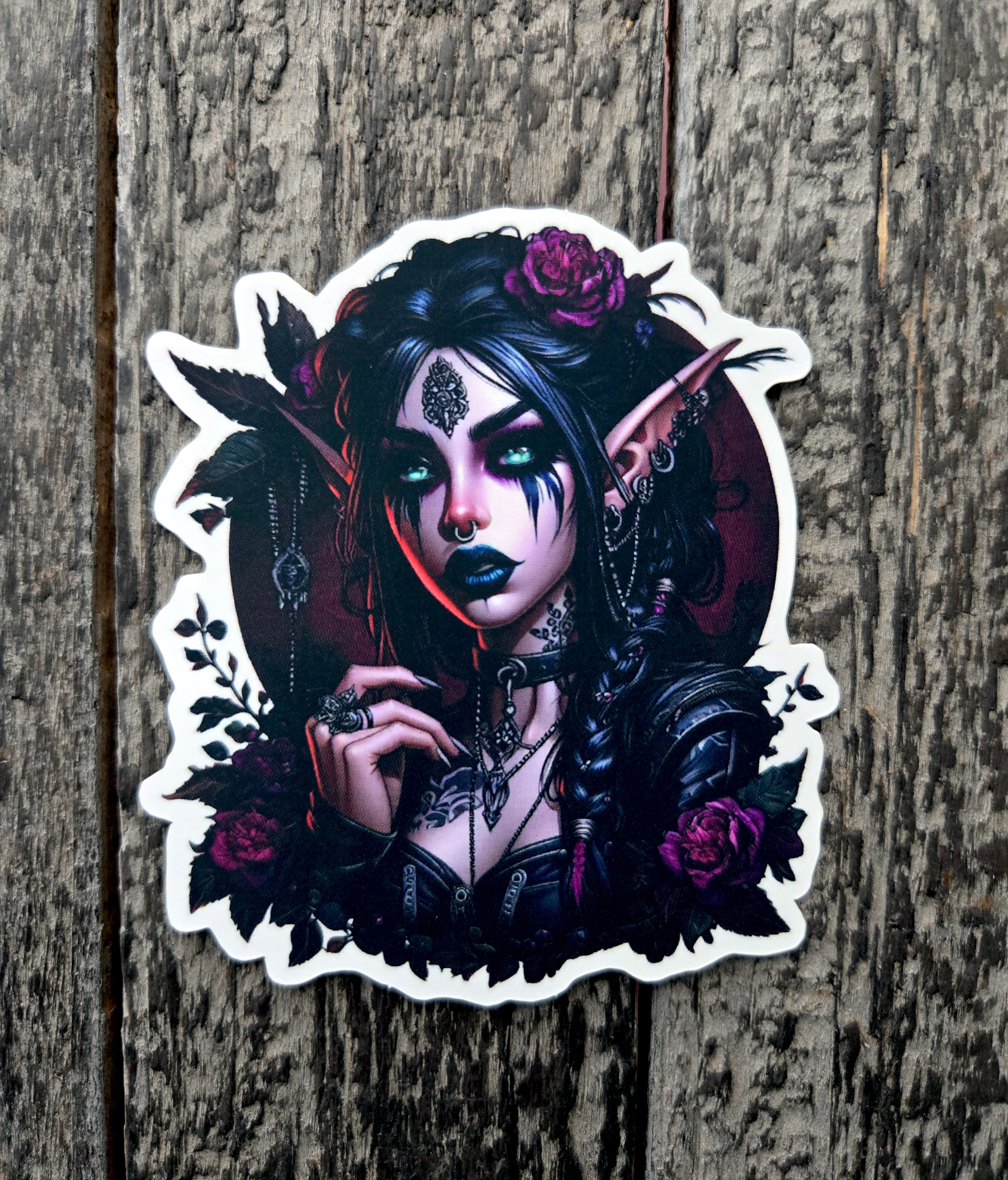 Gothic Fairy Vinyl Sticker - Dark Elf Fantasy Decal – NomadBrain
