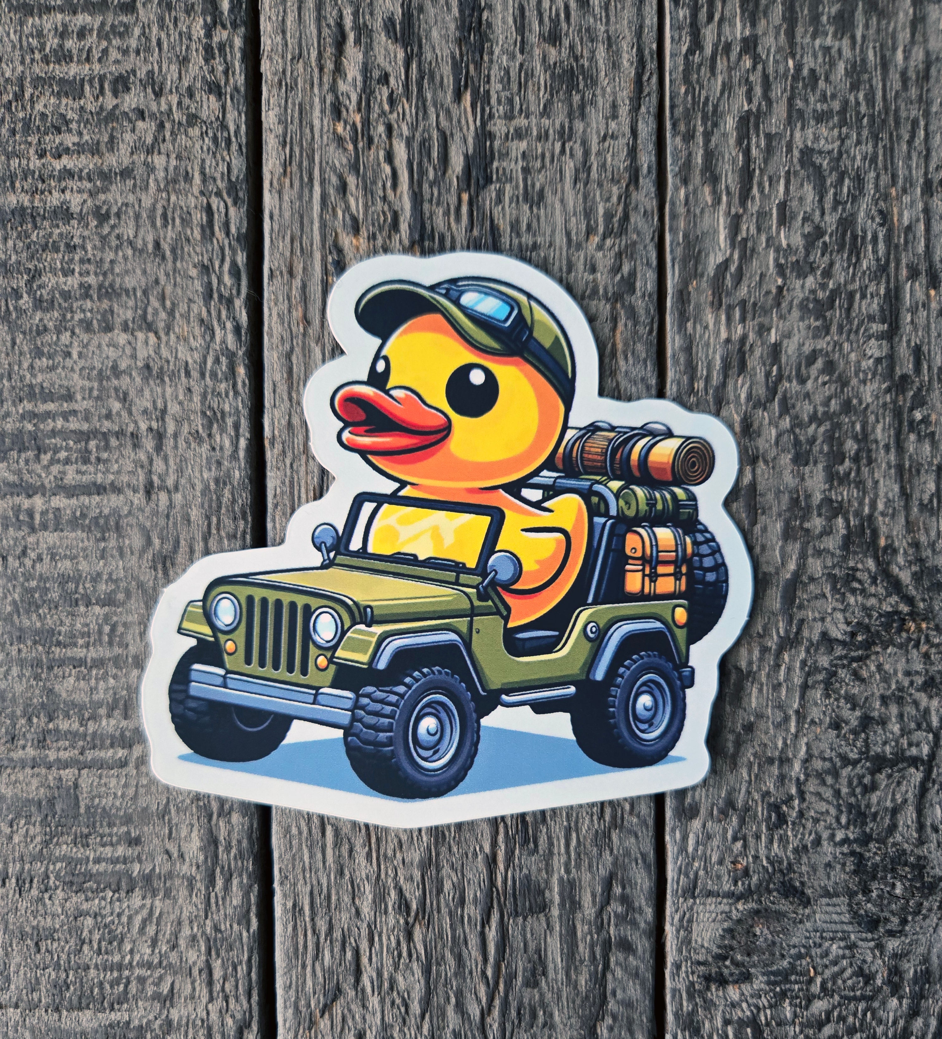 Duck vs. Wild Adventure Vinyl Sticker - Off-Road Rubber Duck Jeep Deca ...